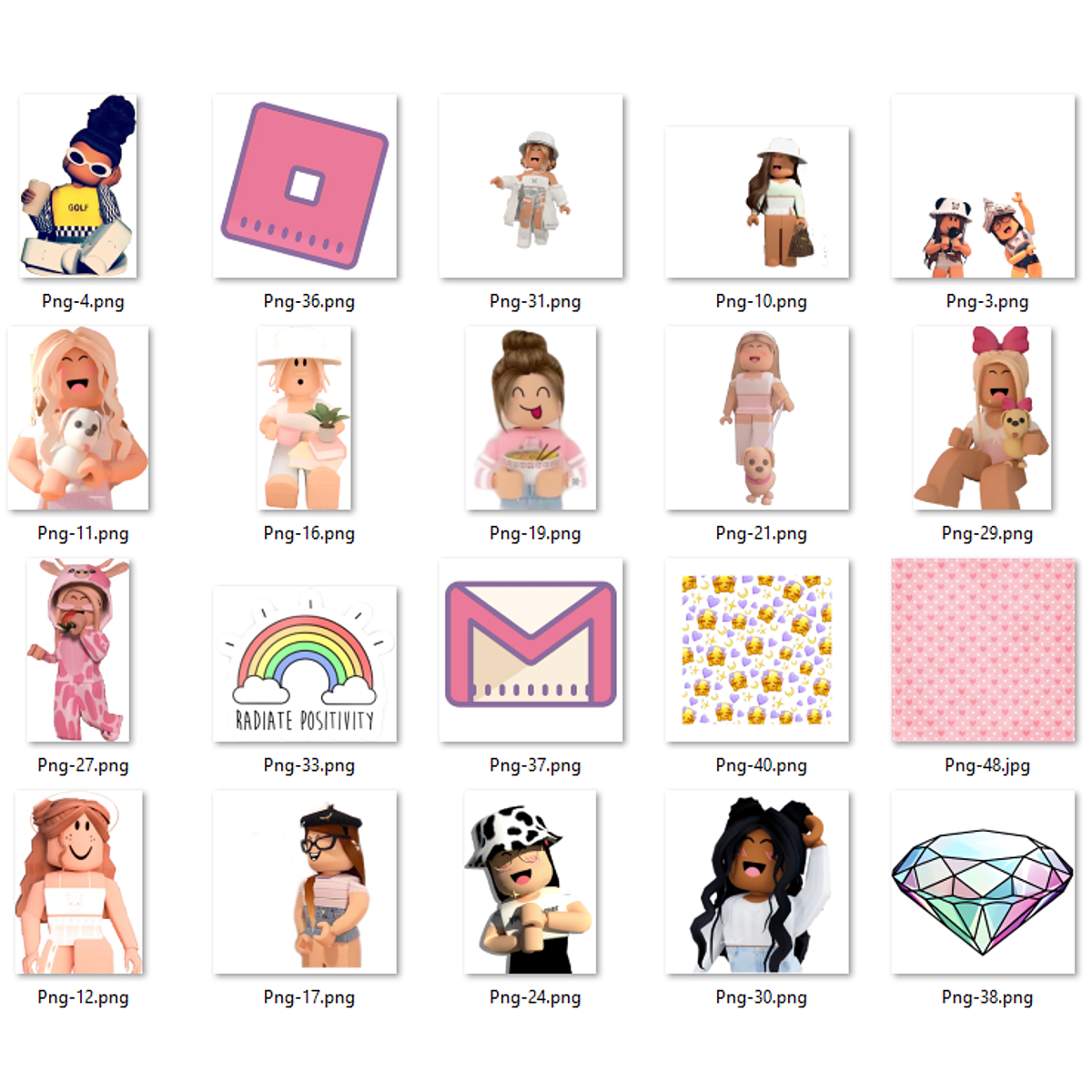 Imágenes Roblox Niña Png 300 dpi Clipart Fondo Transparente