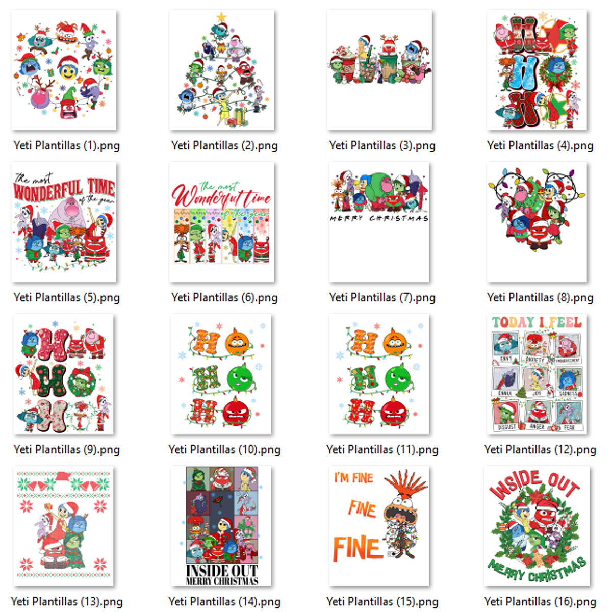 Diseños Plantillas Intensamente Navidad Archivos Png