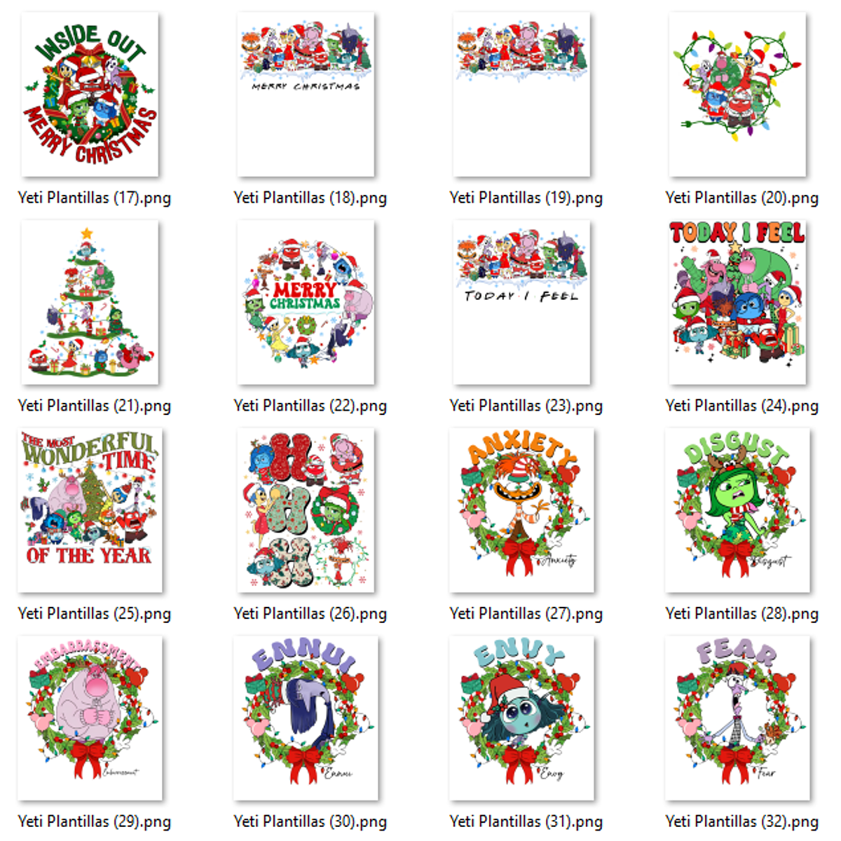 Diseños Plantillas Intensamente Navidad Archivos Png