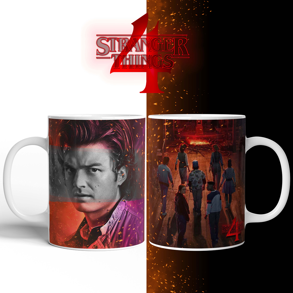 15 Plantillas de Diseños Tazas Stranger THINGS Archivos Jpg