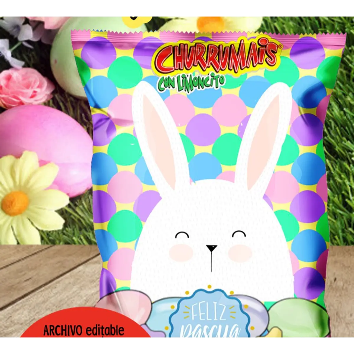 29 Archivo de Corte para Chips Bags Pascua - Plantilla Power