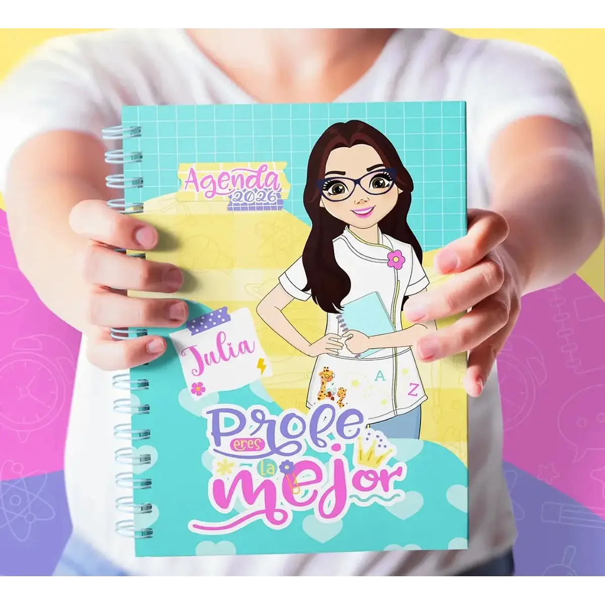 Diseños Plantillas Agenda Profesora 2026 Archivos Editables
