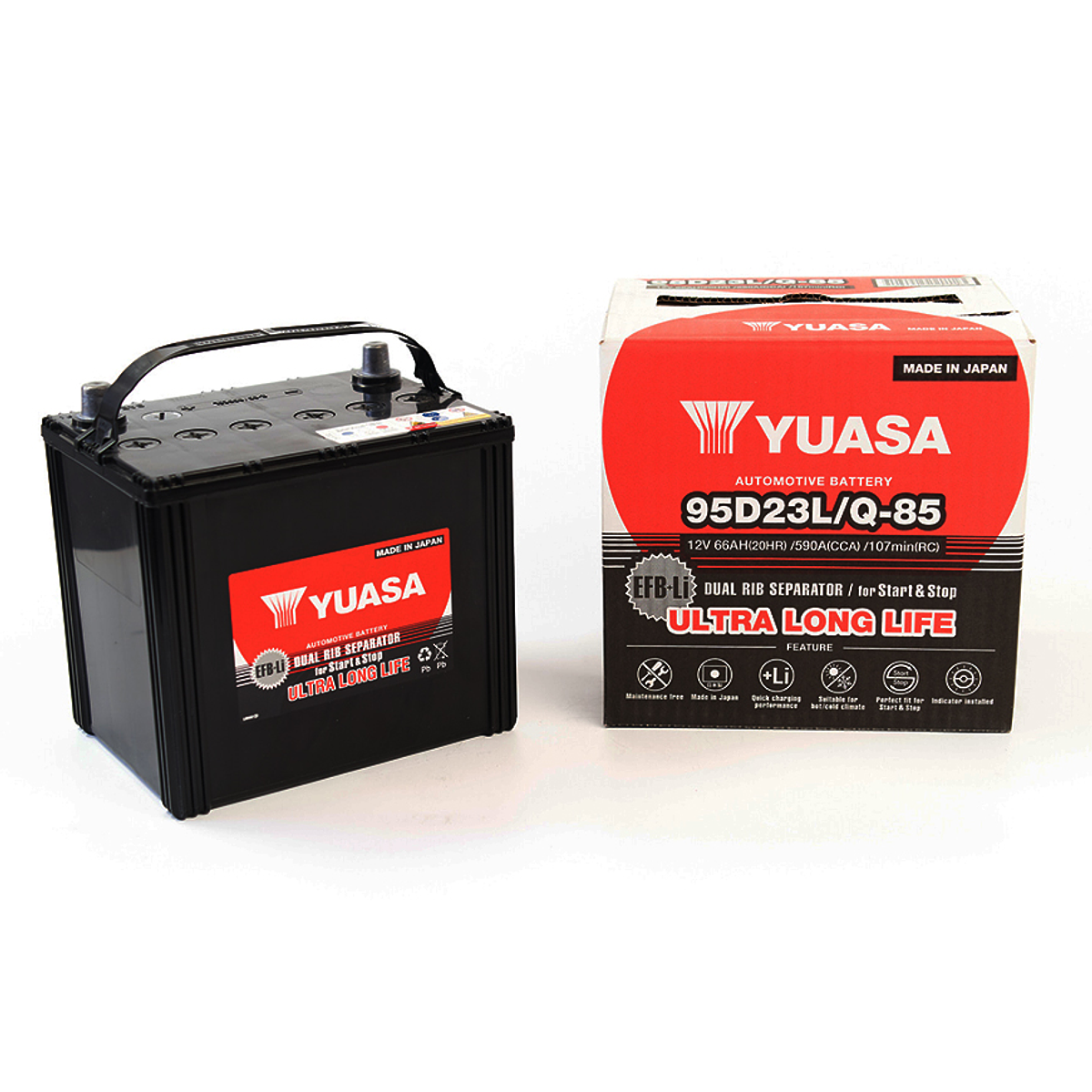 Batería de Auto Yuasa Q-85 / 95D23L Start & Stop | Batetec | Tienda de ...