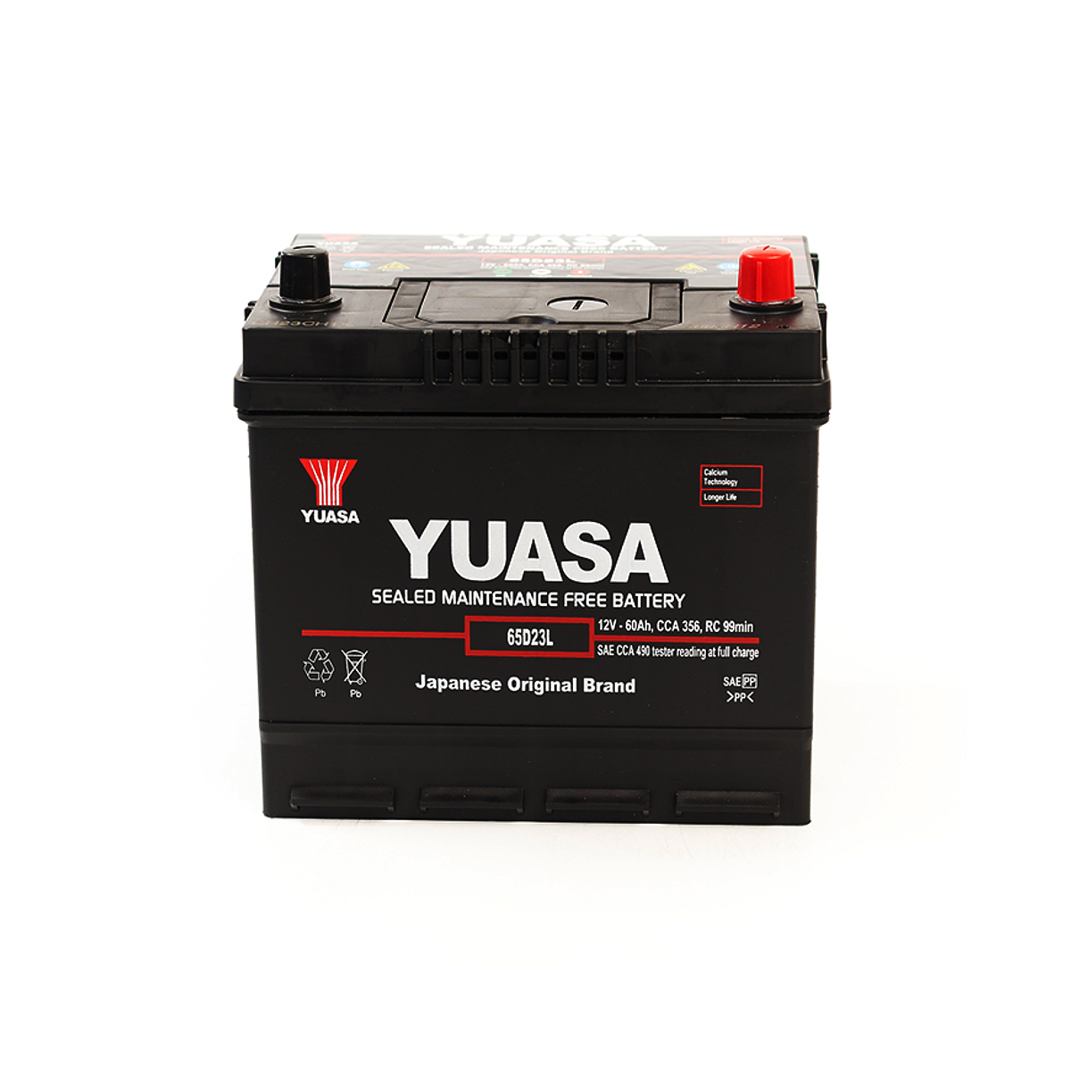 Batería de Auto Yuasa 65D23L | Batetec | Tienda de Baterías