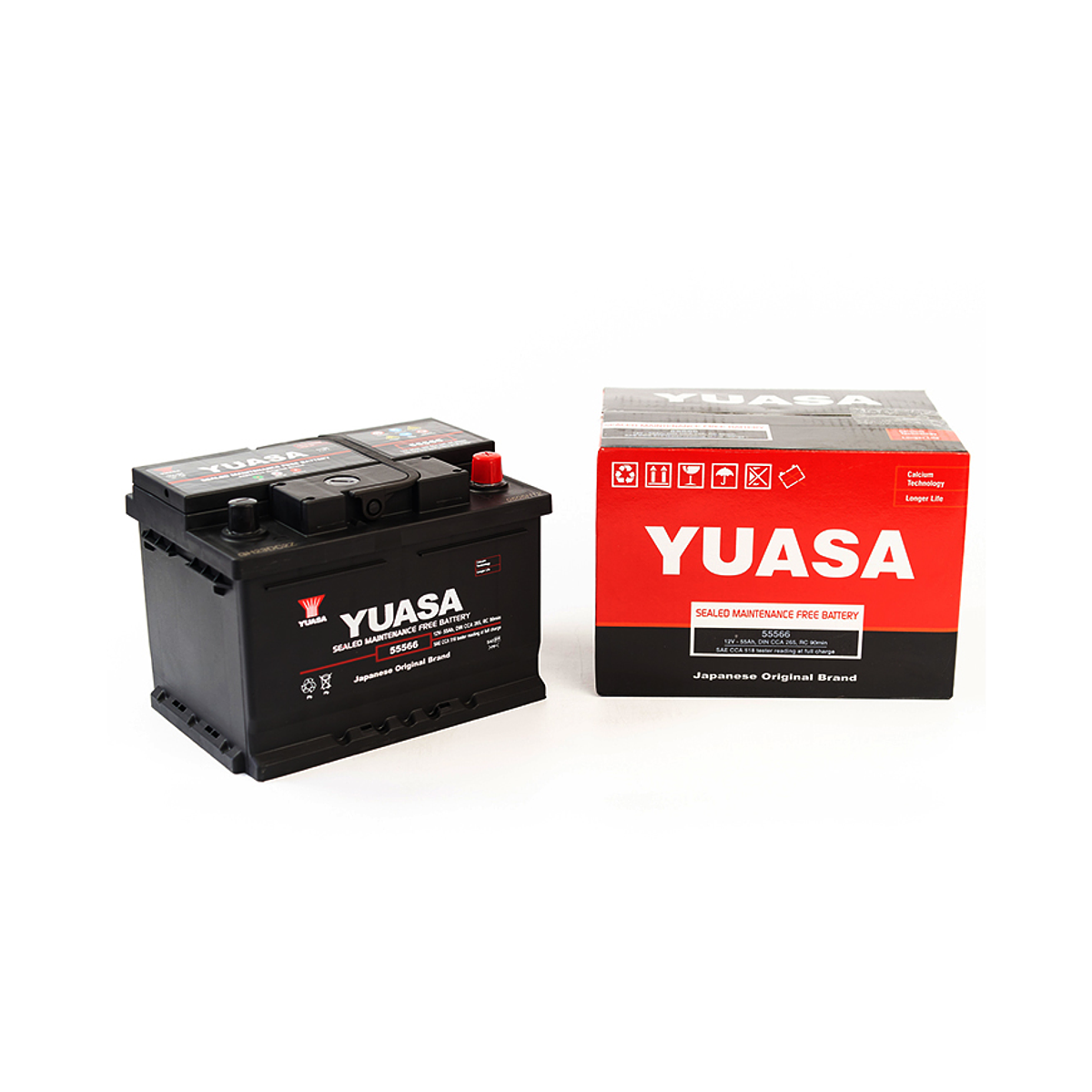 Batería de Auto Yuasa 55566 | Batetec | Tienda de Baterías