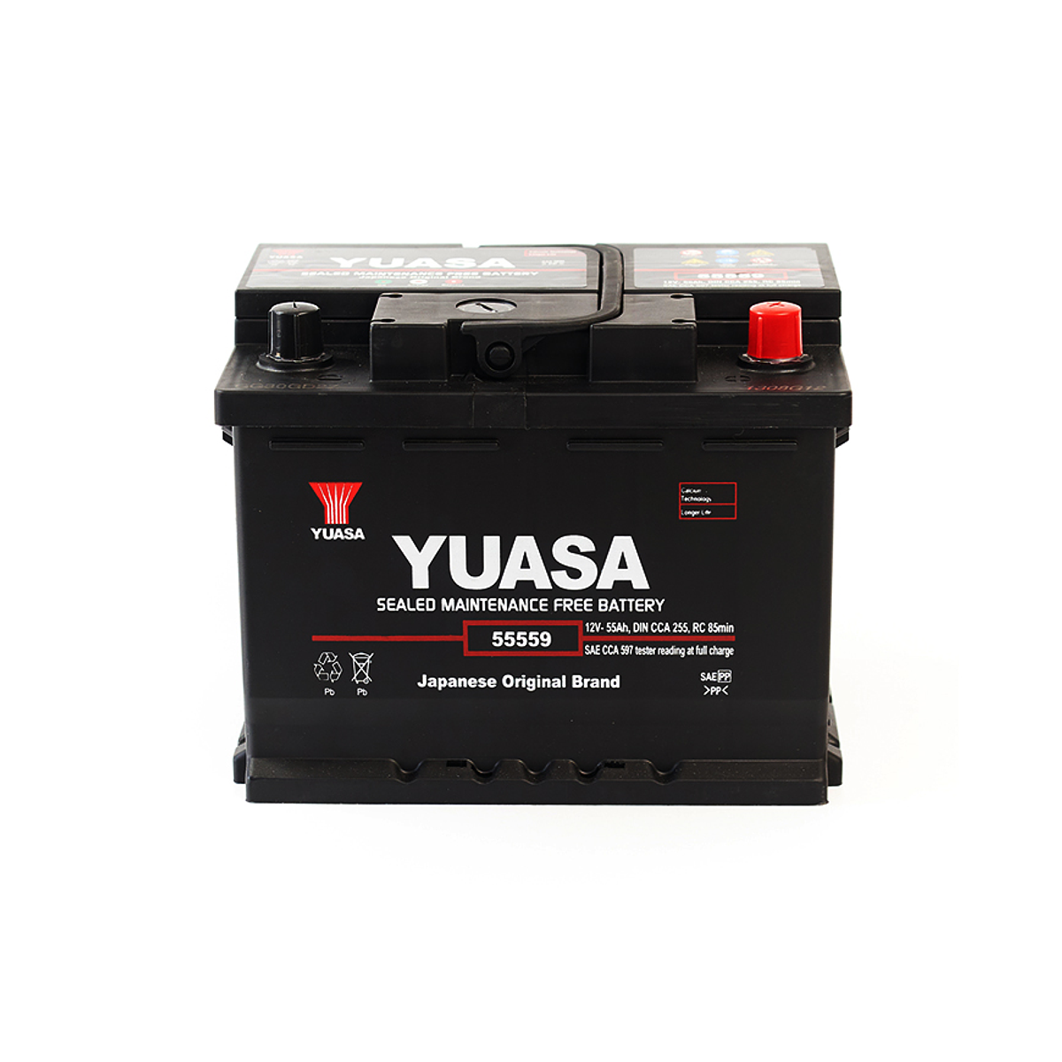 Batería de Auto Yuasa 55559 | Batetec | Tienda de Baterías