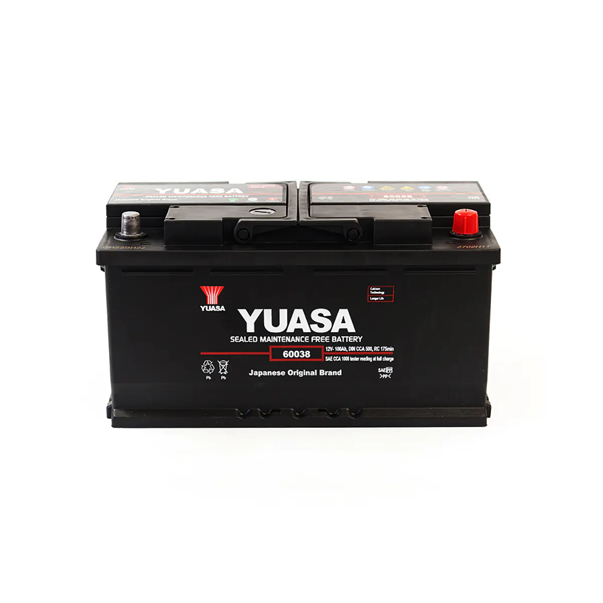 Batería de Auto Yuasa 60038 | Batetec | Tienda de Baterías