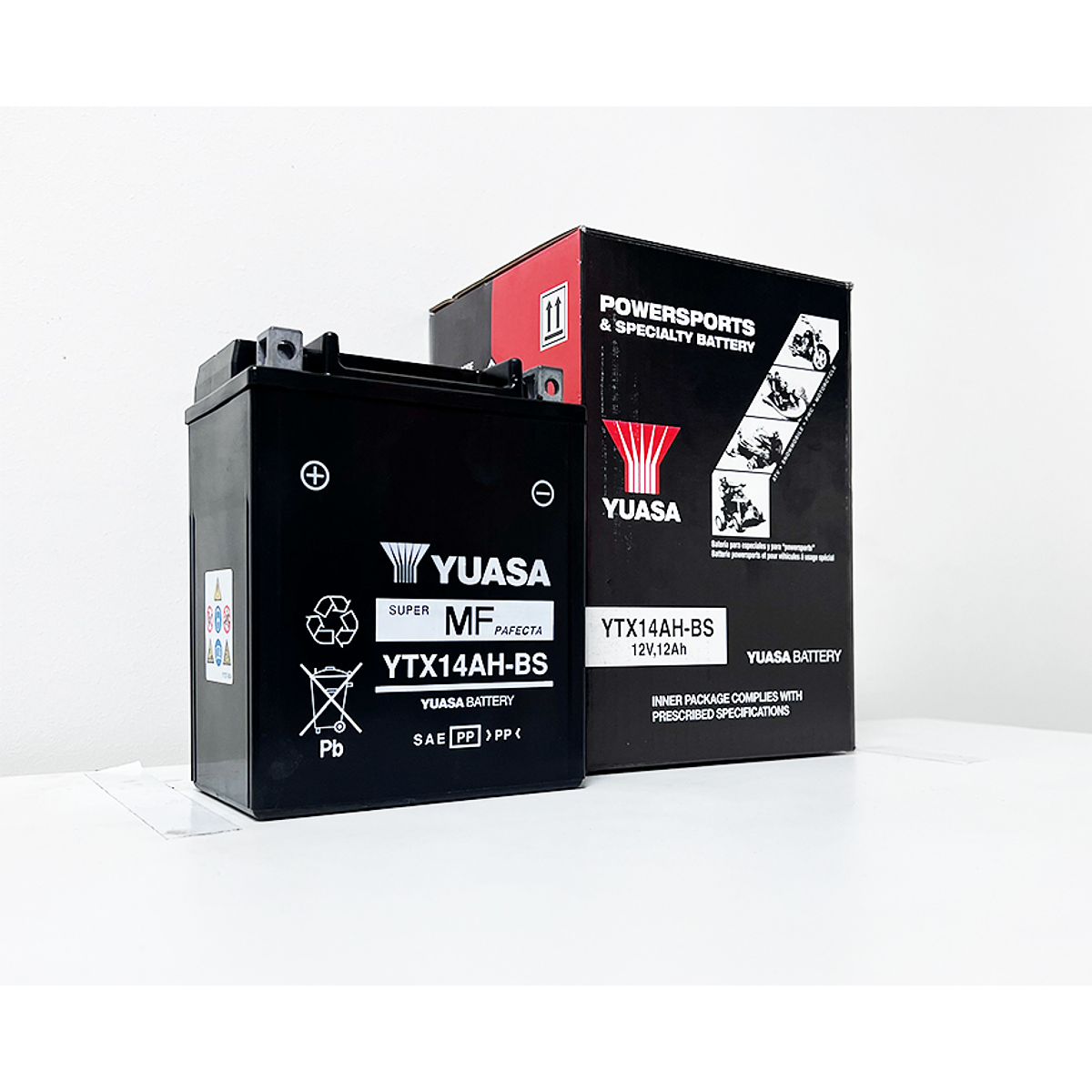 Batería de Moto Yuasa YTX14AH-BS | Batetec | Tienda de Baterías