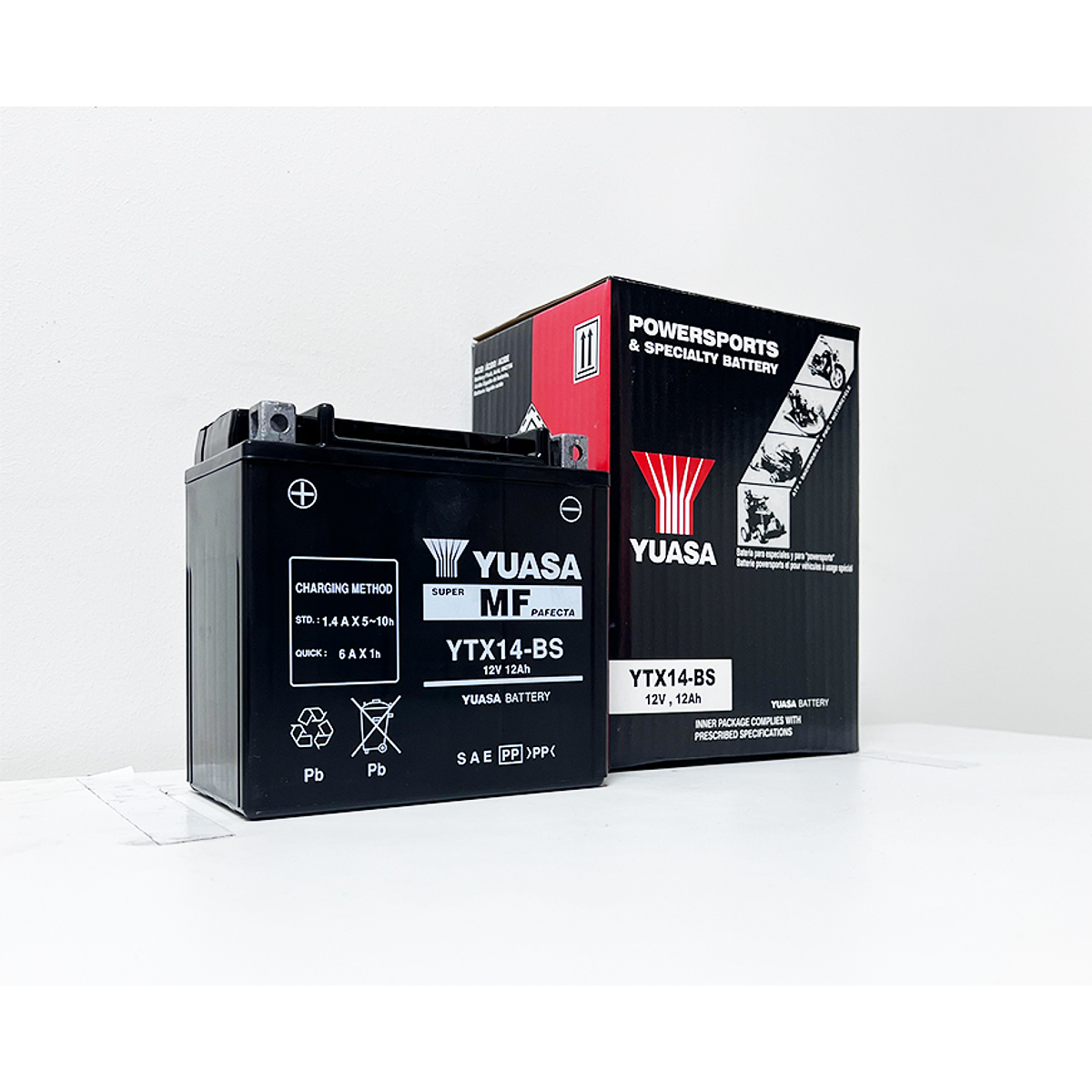 Batería de Moto Yuasa YTX14-BS | Batetec | Tienda de Baterías