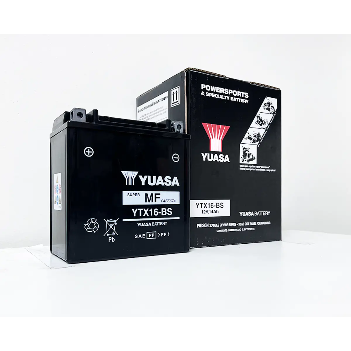 Batería de Moto Yuasa YTX16-BS | Batetec | Tienda de Baterías
