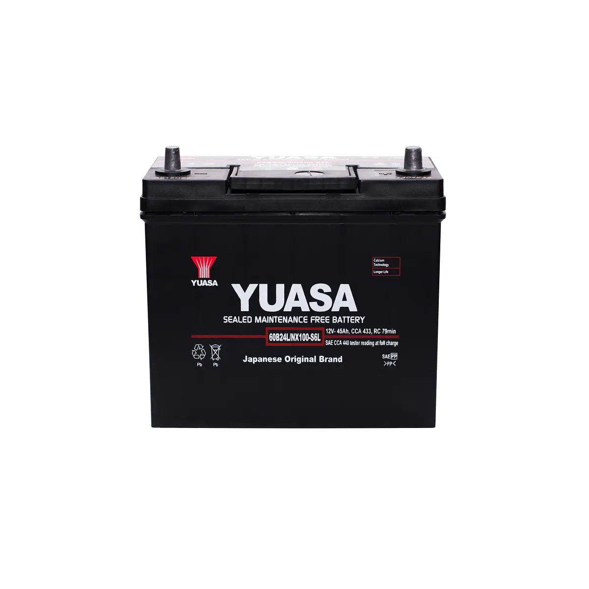 Batería de Auto Yuasa 60B24L | Batetec | Tienda de Baterías