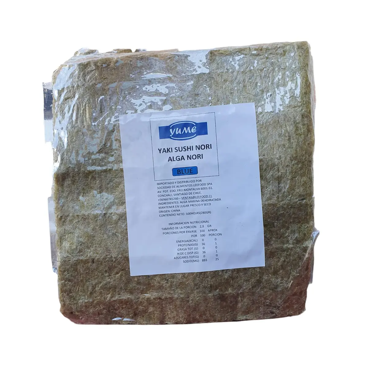 Alga Nori Blue ECO 100 Hojas | Leefoodservice