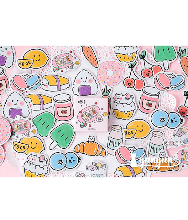 Caja Stickers Comida