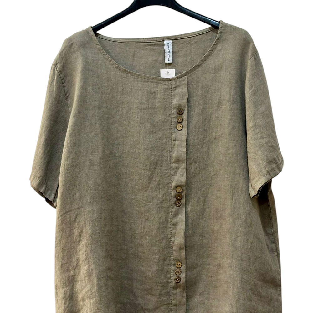 Blusa Lino 3 Botones