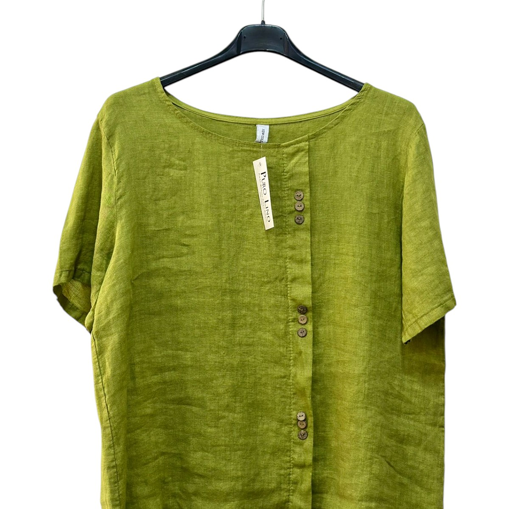 Blusa Lino 3 Botones