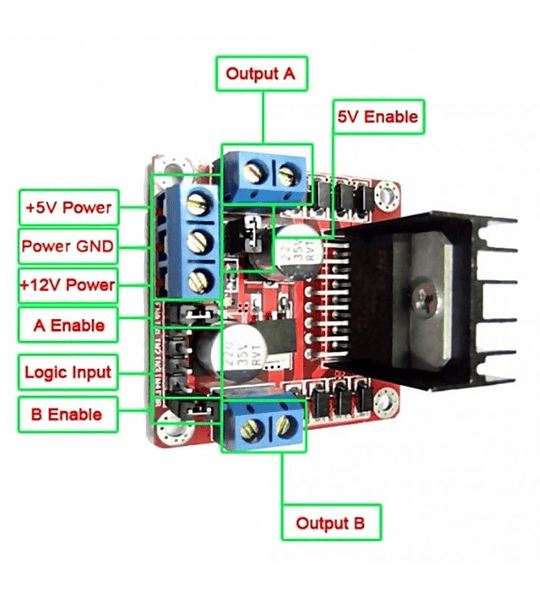 Driver L298 Controlador Para Motor (puente H inversor de ...