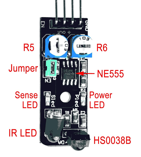 SENSOR INFRARROJO DE OBSTACULOS KY-032 - ZAMUX BOGOTA