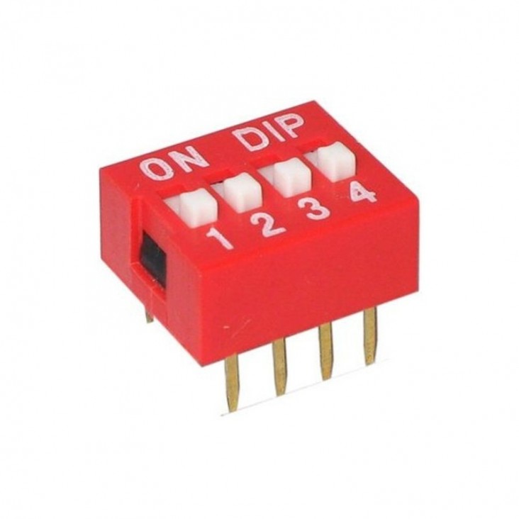 DIPSWITCH 4 POSICIONES - ZAMUX BOGOTA