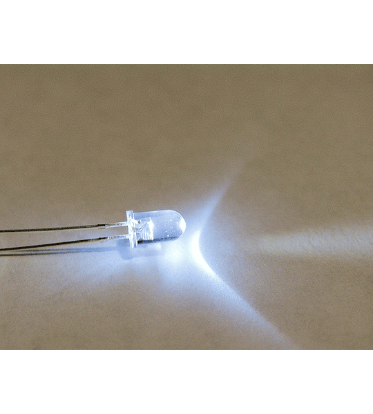 DIODO LED DE CHORRO 5mm BLANCO 10 UNIDADES - ZAMUX BOGOTA