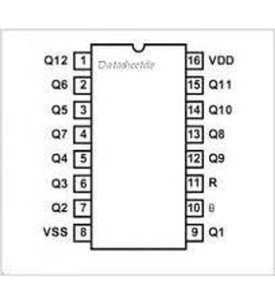 CD4040 CMOS Contador y Divisor - ZAMUX BOGOTA