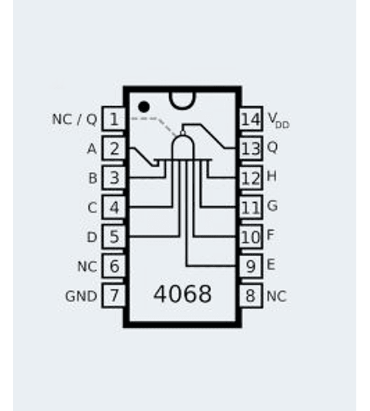 CD4068 CMOS Ocho Compuertas NAND - ZAMUX BOGOTA