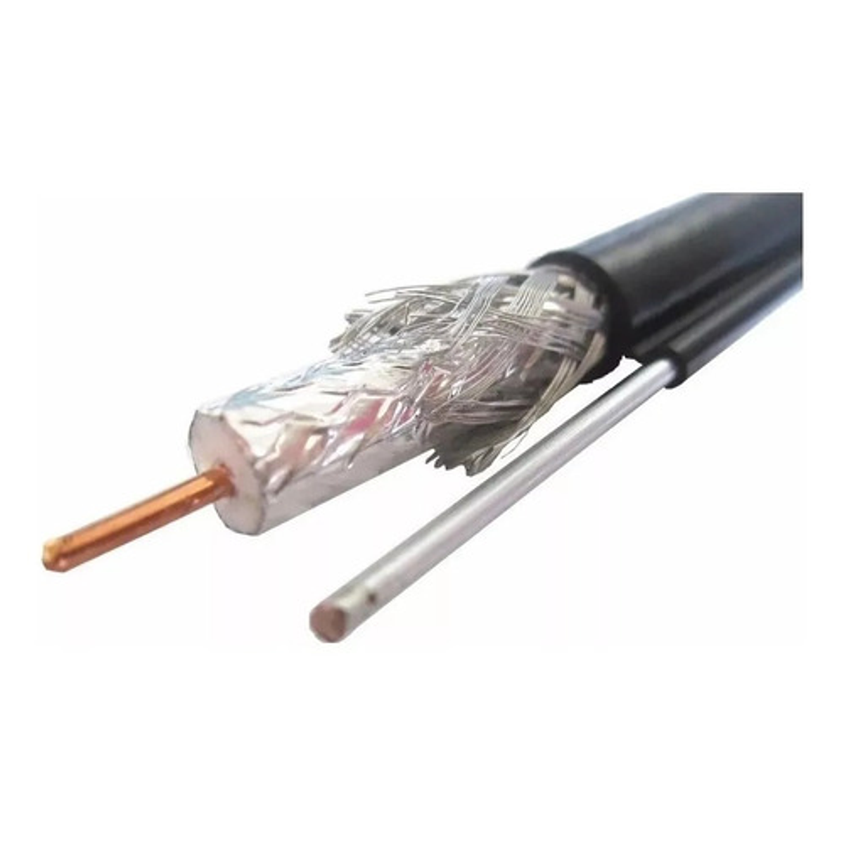 Cable Coaxial Con Mensajero Rg6 40m Armado Con Conectores | Zialspa