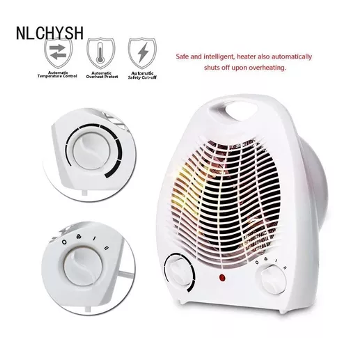 Calefactor Ventilador Eléctrico Portatil 2000w | Zialspa