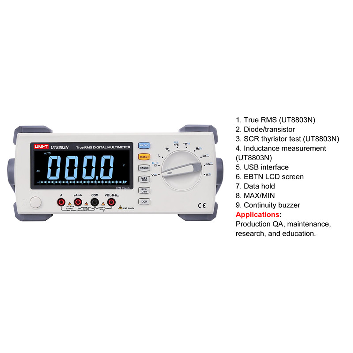 Multimetro Unit 8803N