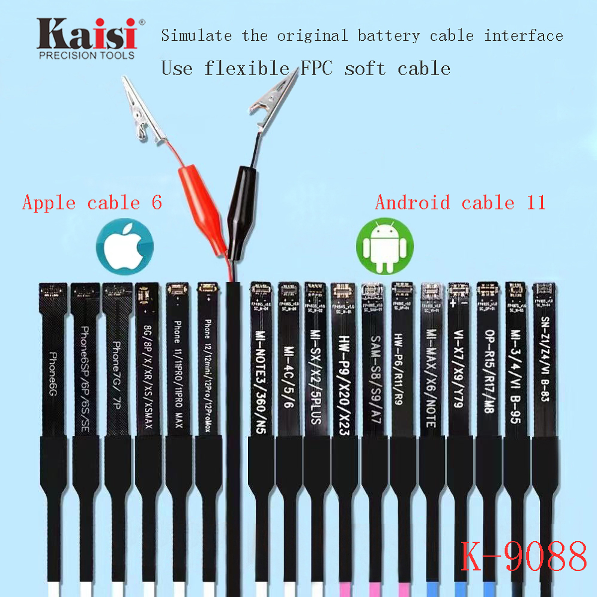 Cable Power Android iPhone Kaisi 9088
