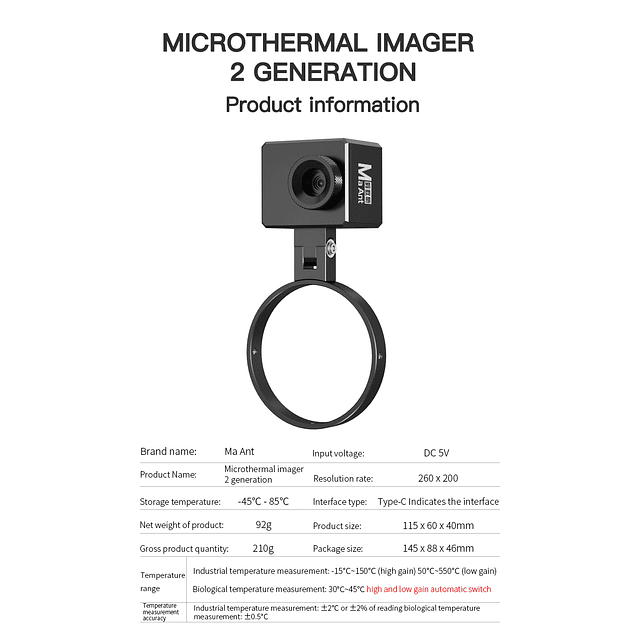 Camara Termica MaAnt RC-2