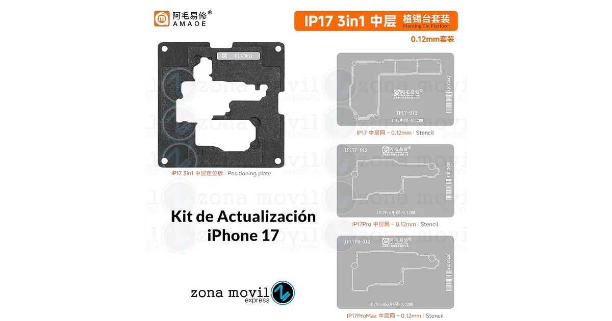 Interposer iPhone 17 Kit de Actualizacion
