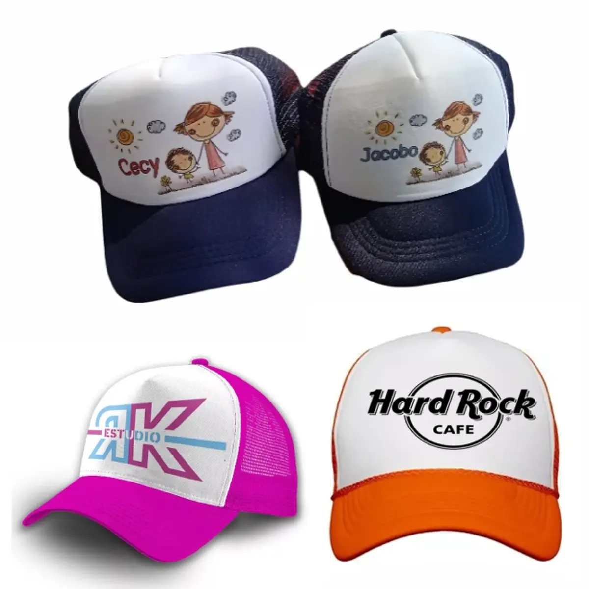 Gorras de malla sublimadas