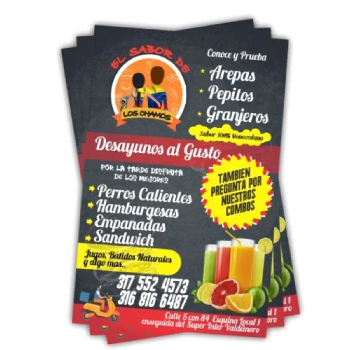 Volantes publicitarios full color una cara